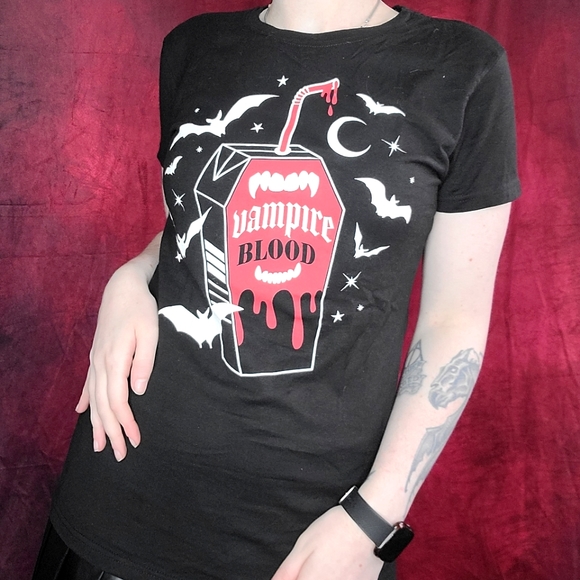 Hot Topic | Tops | Vampire Blood Tshirt | Poshmark
